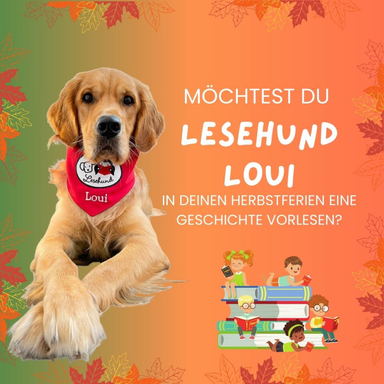 Lesehund Loui | Stadt Mülheim an der Ruhr